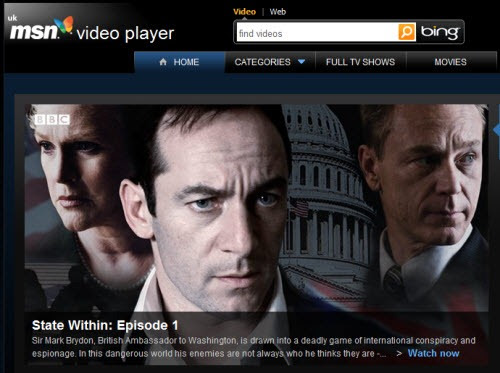 Microsoft launches online TV service MSN Video Player